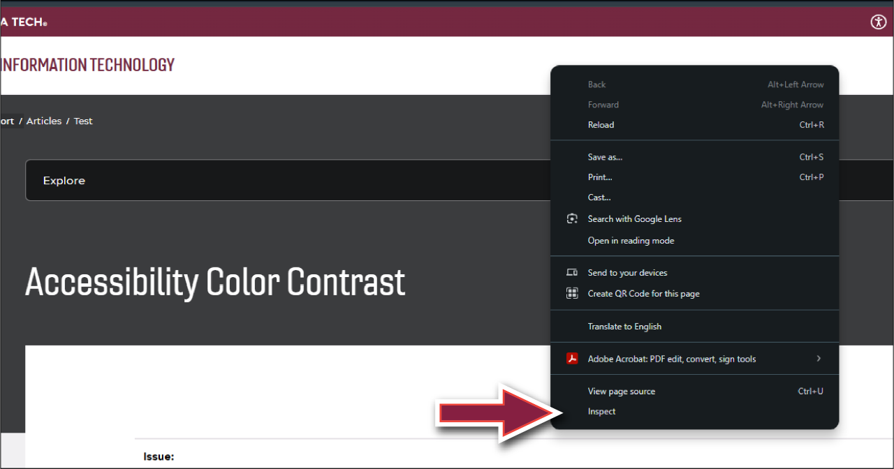 axe DevTools - Basic Use Guide | Engineering Information Technology ...