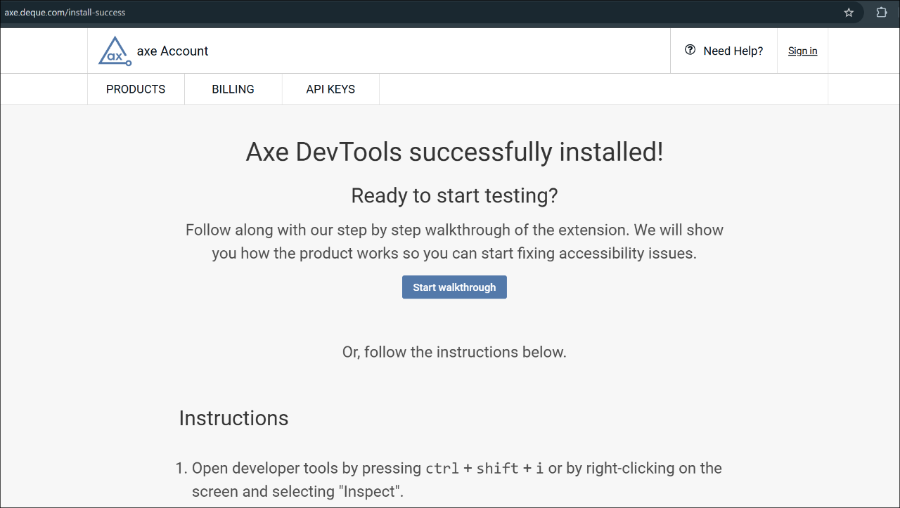 axe DevTools Install Guide | Engineering Information Technology | Virginia Tech